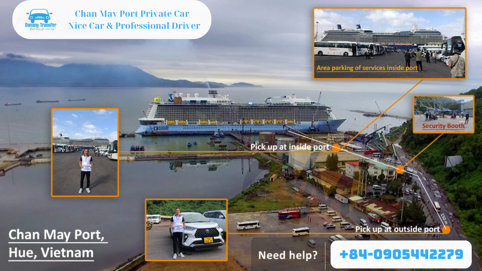 Chan May Port Private Car - Nice Car & Professional Driver‎