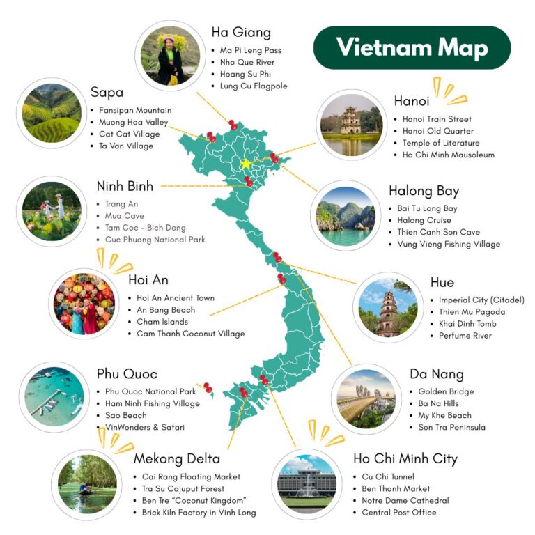 Vietnam Travel Map – The Ultimate Guide for Travelers