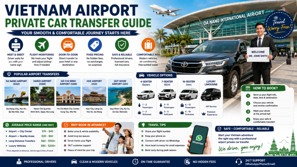 Vietnam Airport Private Car Transfer Guide – Complete Airport ...